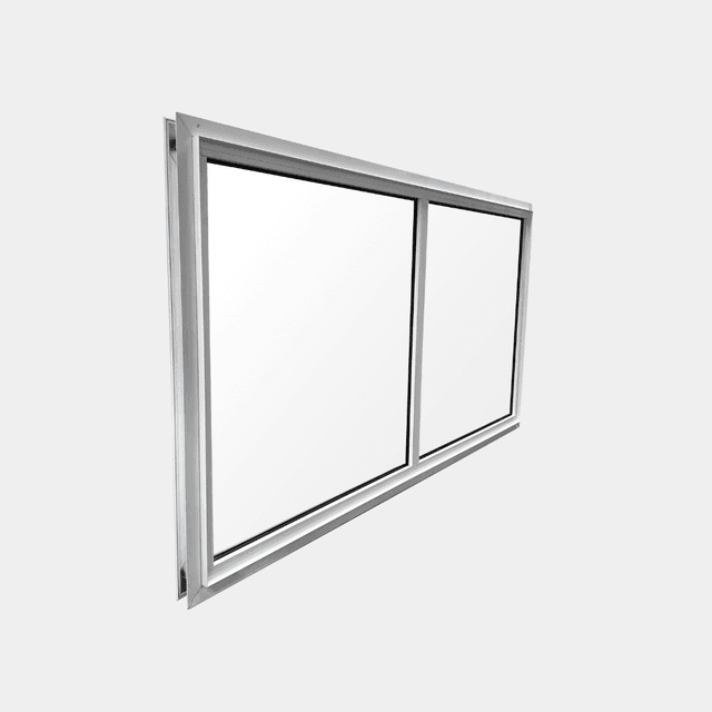 Aluminium Venster Dubbel Klikraam Vast Wit - ZetHet